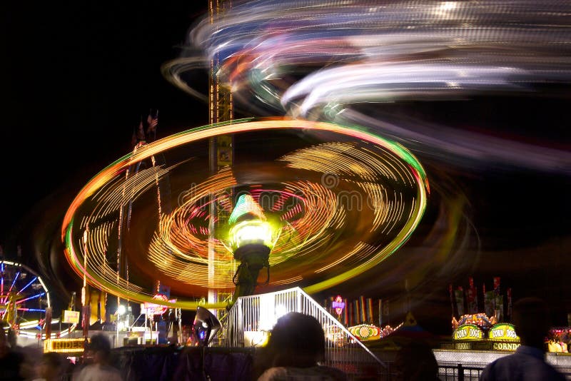 State Fair Carnival Midway Games Rides Ferris Wheel Stock Image - Image ...