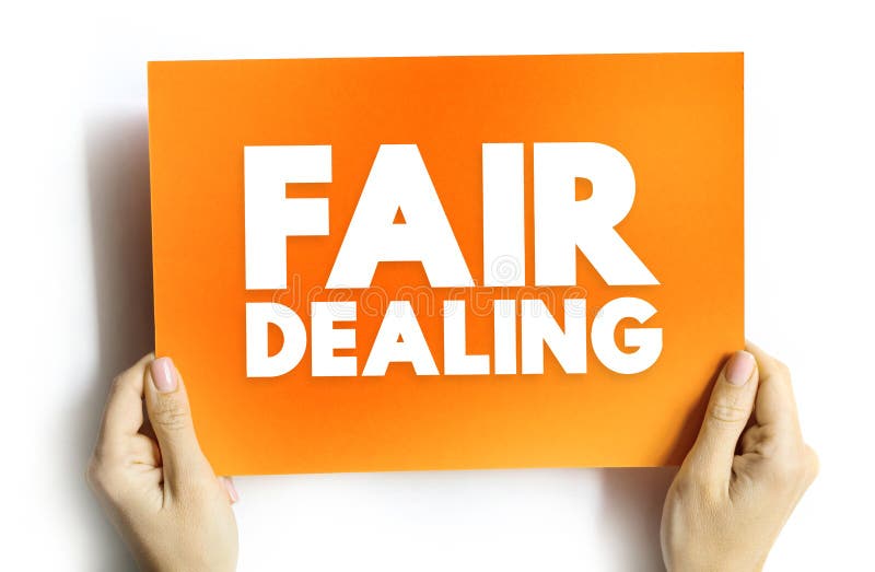 Fair Dealing - Limitation and Exception To the Exclusive Right Granted ...