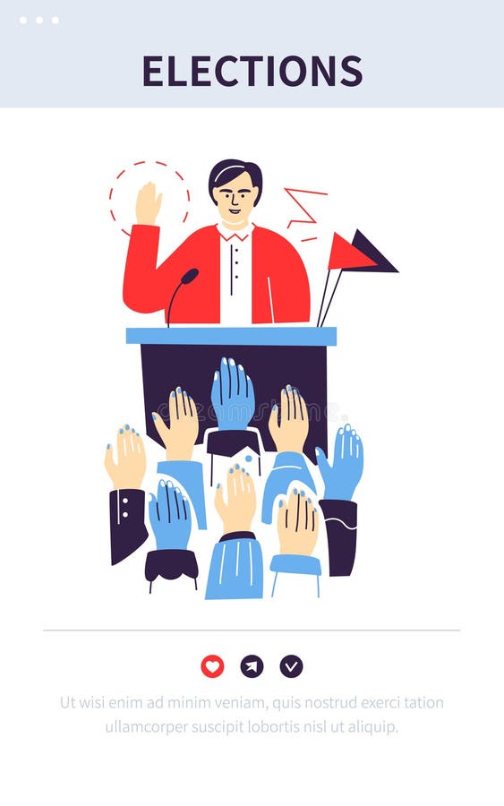 Fair Elections - Colorful Flat Design Style Banner Stock Vector ...