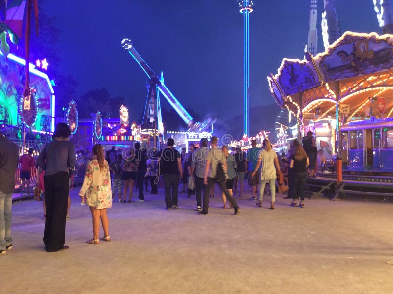 Fair in the Evening editorial photo. Image of people - 77317226