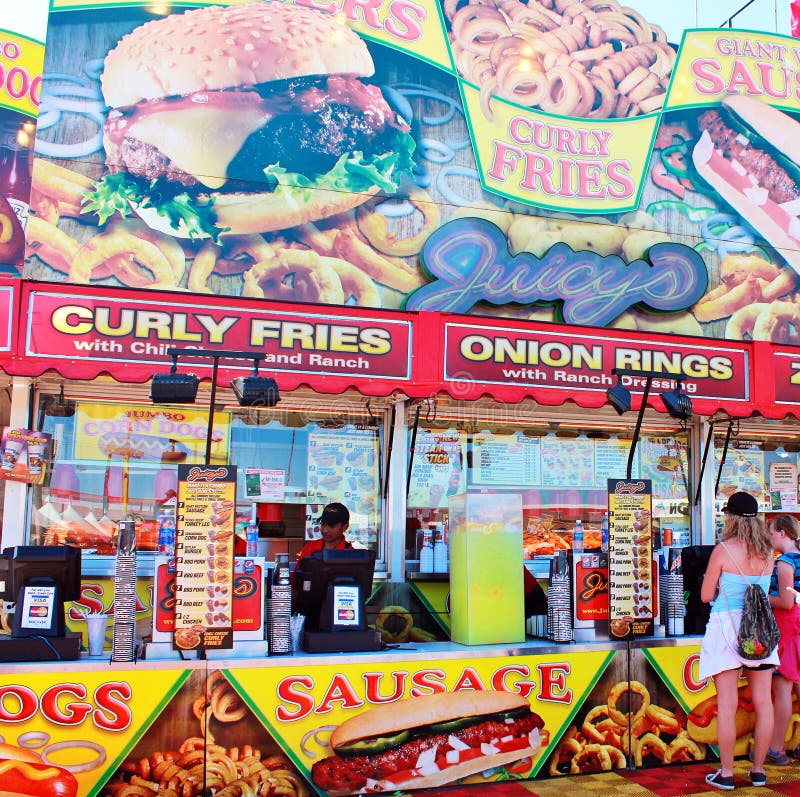 Fair Fast Food Stand editorial photo. Image of stand - 26437436