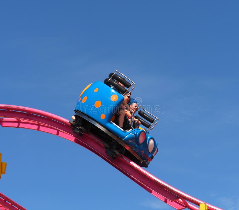 Fair Goers on Exciting Ride Editorial Photo - Image of entertain ...