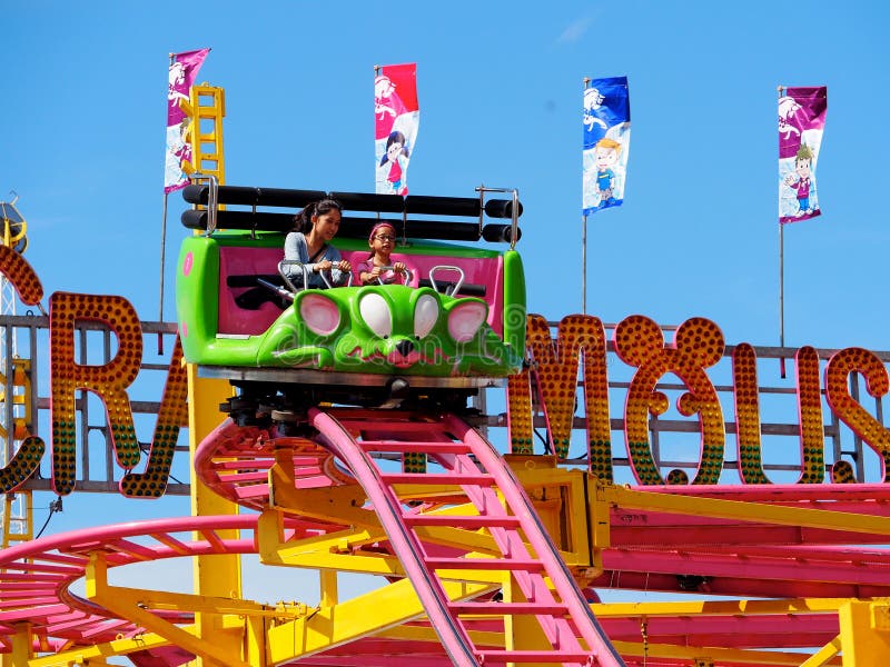 Fair Goers on Exciting Ride Editorial Stock Image - Image of alberta ...