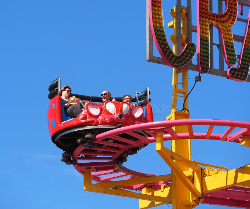 Fair Goers on Exciting Ride Editorial Stock Photo - Image of exhibition ...