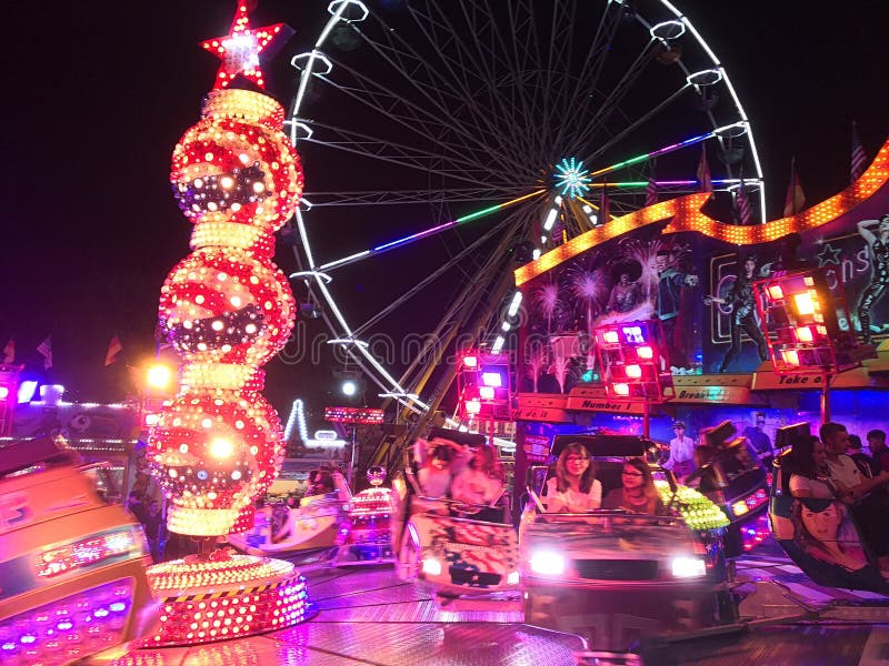 Fair editorial photography. Image of fair, summer, lights - 115593137