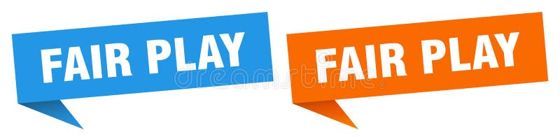 Fair Play Banner. Fair Play Speech Bubble Label Set Stock Vector ...