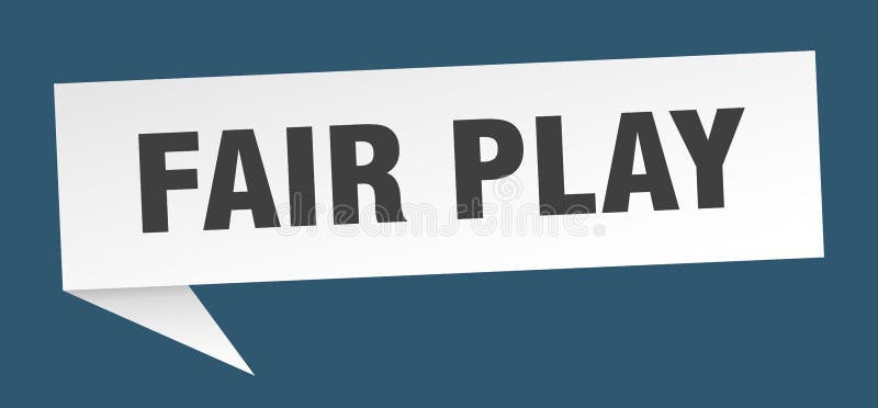 Fair Play Banner. Fair Play Speech Bubble Stock Vector - Illustration ...