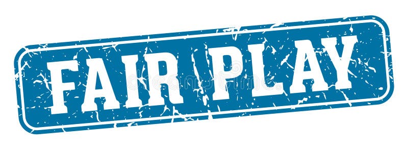 Fair Play Rectangular Sign. Fair Play Stamp Stock Vector - Illustration ...