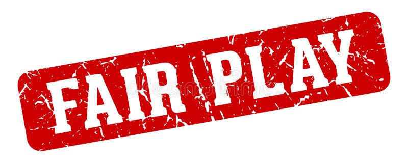 Fair Play Rectangular Sign. Fair Play Stamp Stock Illustration ...