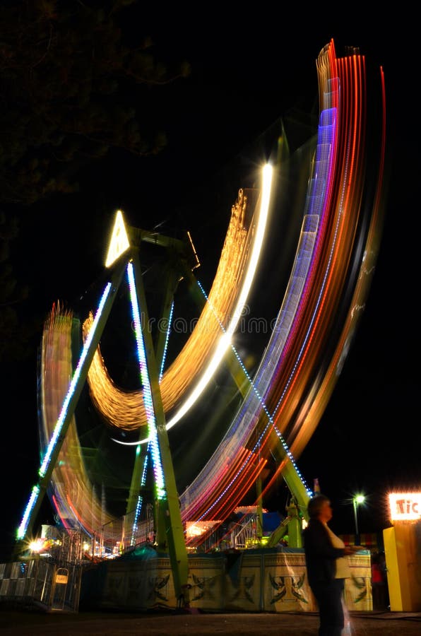 A Fair Ride at night editorial stock photo. Image of color - 61830253
