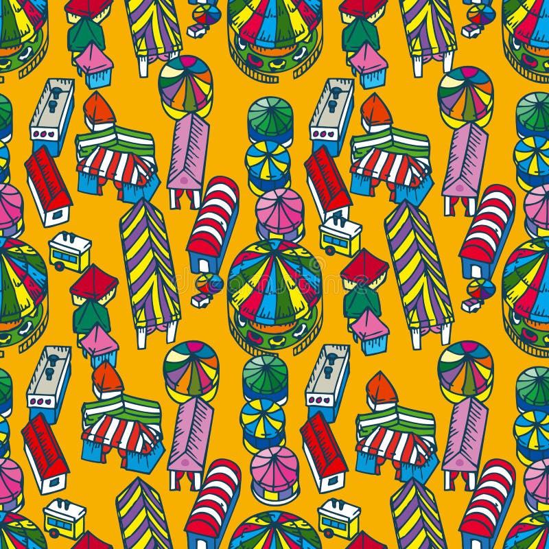 Fair Seamless Pattern stock vector. Illustration of purchase - 90390011