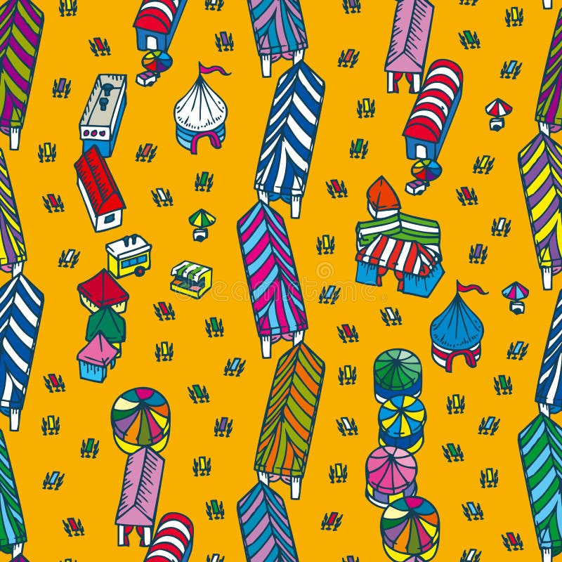 Fair Seamless Pattern stock vector. Illustration of open - 90390248