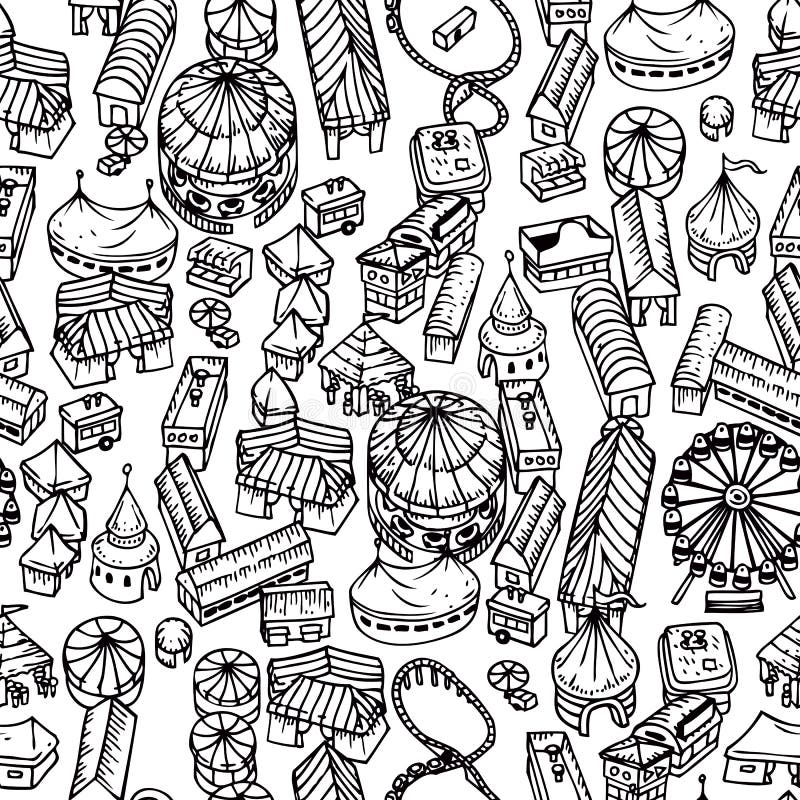 Fair Seamless Pattern stock vector. Illustration of fair - 90389608