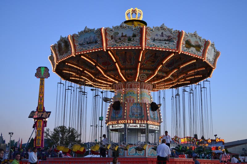 Fair swing ride editorial photography. Image of high - 20779297