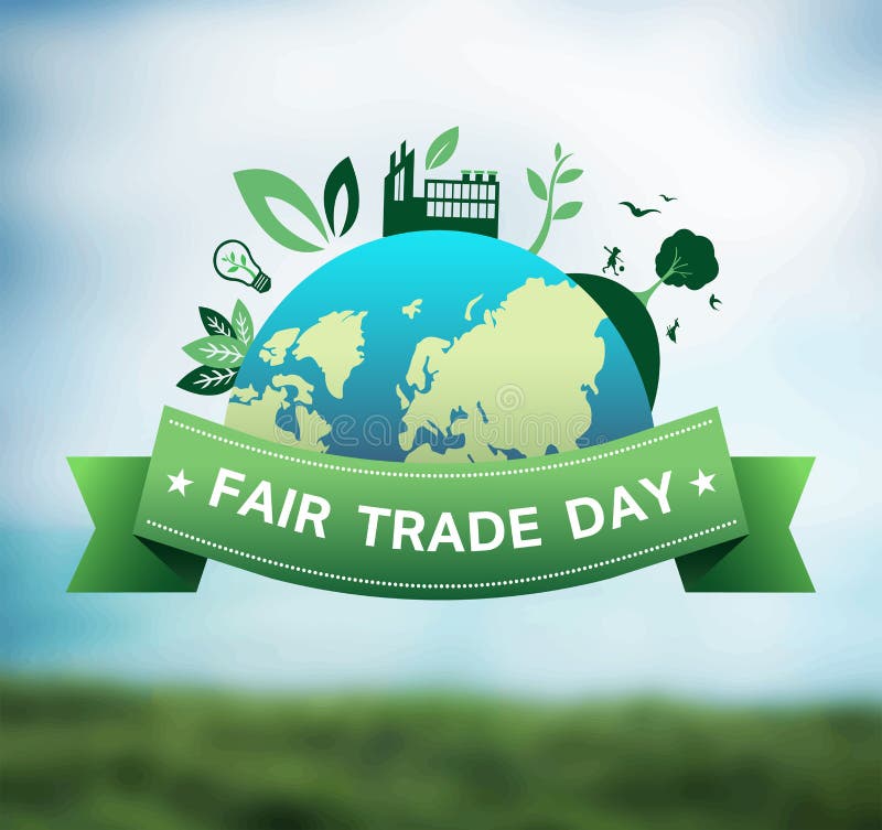 Fair Trade day vector stock vector. Illustration of text - 52880984