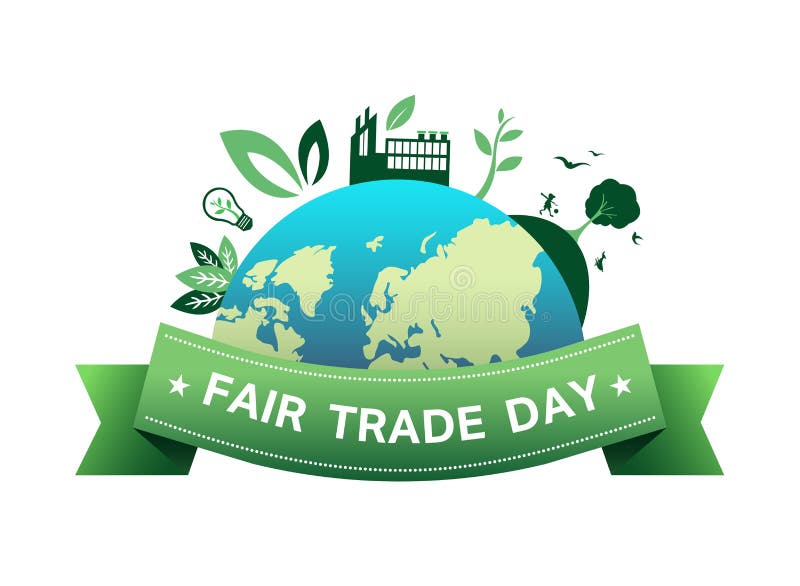 Fair Trade day vector stock vector. Illustration of shop - 52881142