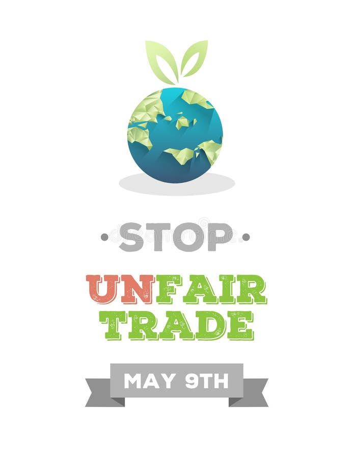 Fair Trade day vector stock vector. Illustration of computer - 52881596