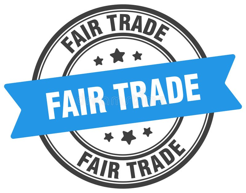 Fair Trade Stamp. Fair Trade Label on Transparent Background. Round ...