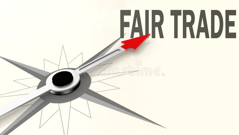 Compass on Map with Trade Icons Stock Vector - Illustration of bulb ...