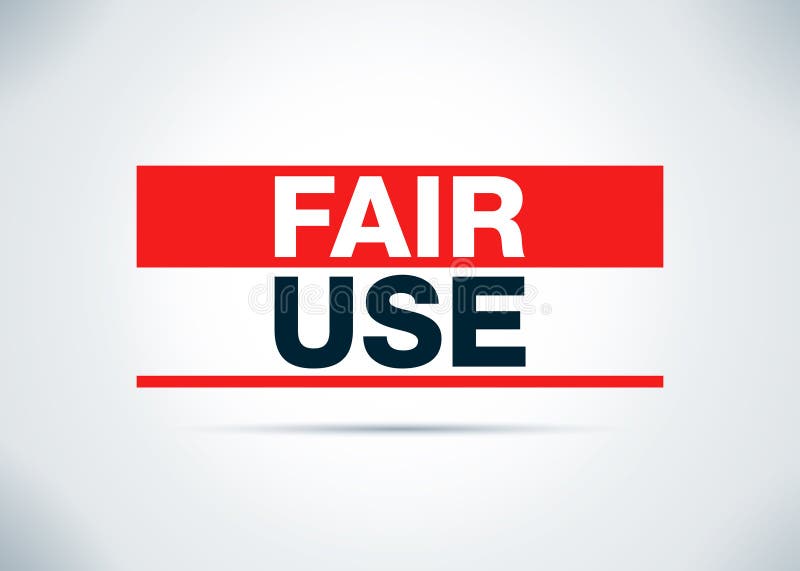 Fair Use Abstract Flat Background Design Illustration Stock ...