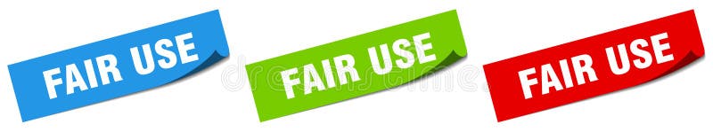 Fair Use Banner. Fair Use Speech Bubble Label Set. Stock Vector ...