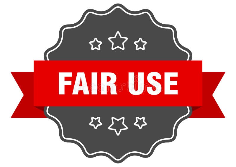 Fair use label stock vector. Illustration of black, isolated - 194926167