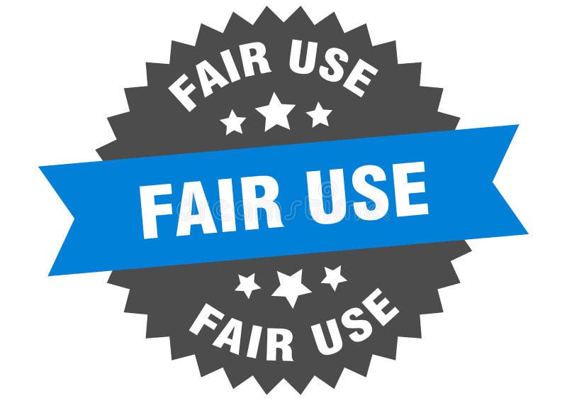 Fair Use Sign. Fair Use Circular Band Label. Fair Use Sticker Stock ...