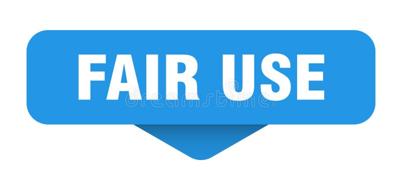 Fair Use Sticker. Fair Use Sign on Transparent Background Stock Vector ...