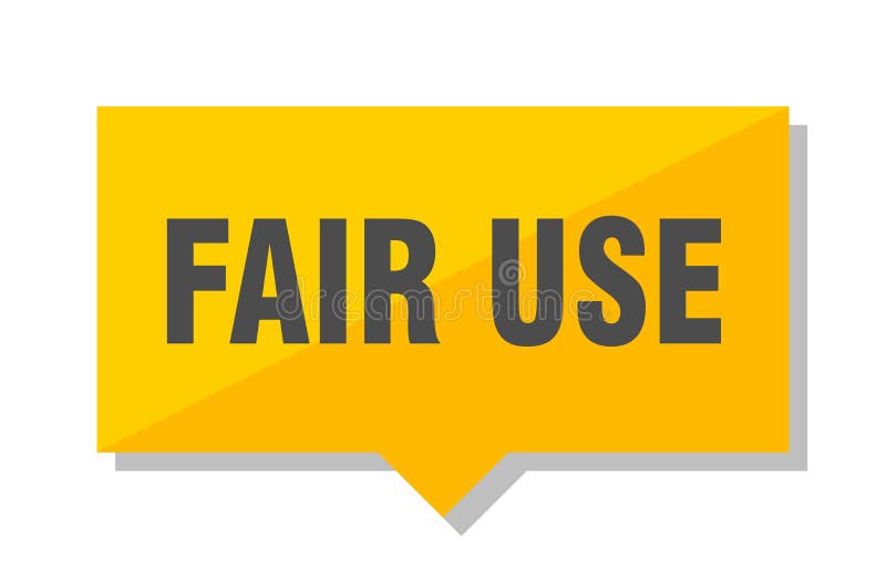 Fair use price tag stock vector. Illustration of yellow - 118936097