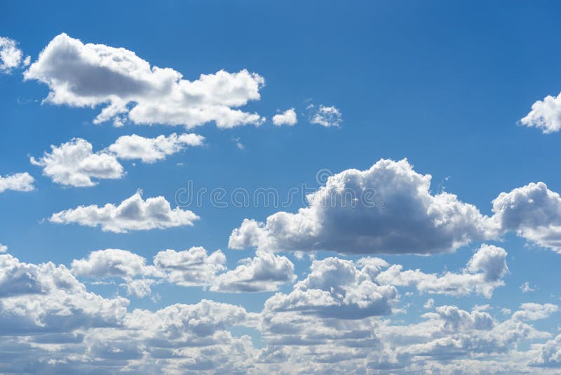 Fair Weather Cumulus Clouds Stock Photo - Image of seasonal, natural ...