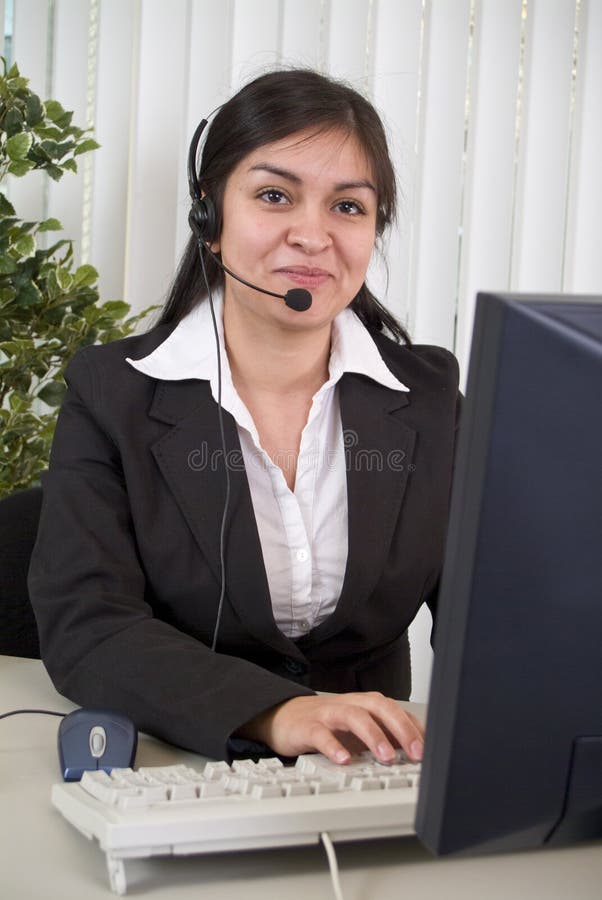 Faire Bon Accueil Au Sourire Image stock - Image du service ...