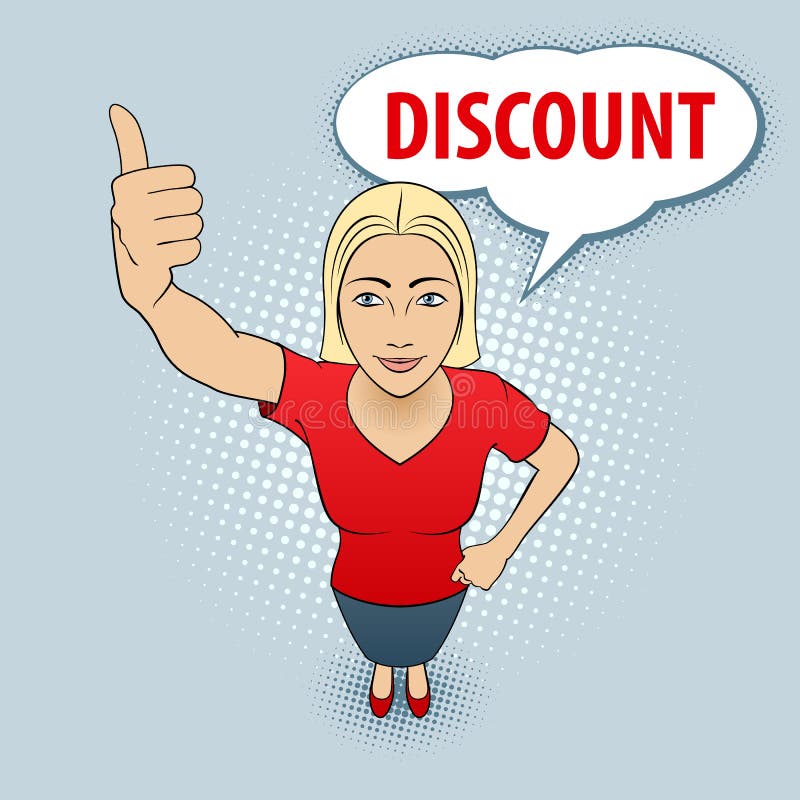 Faire des gestes de femme illustration de vecteur. Illustration du ...