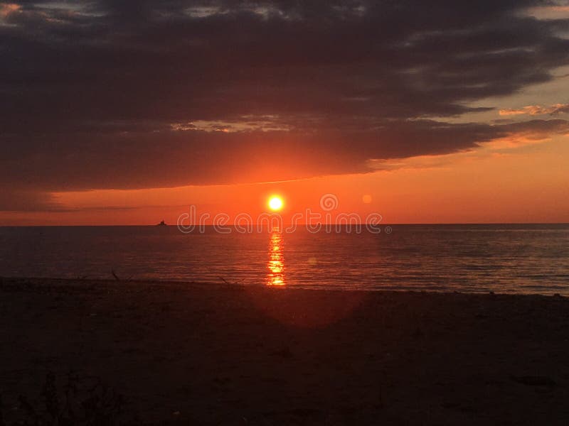 Fairfield Beach stock image. Image of ocean, road, evening - 98381331