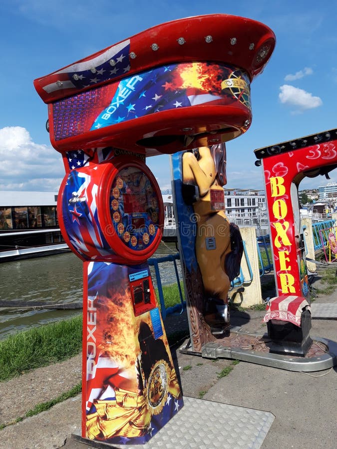 The Fairground Attractions at Amusement Park Editorial Image - Image of ...