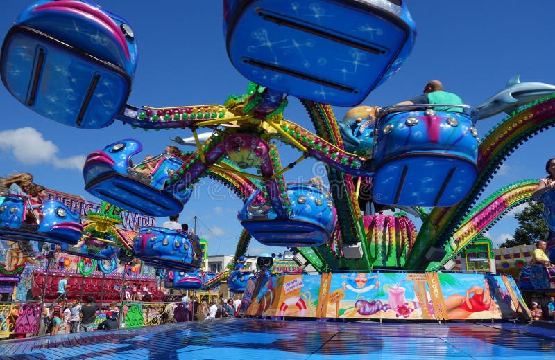 Fairground Scene stock photo. Image of turn, movement - 1891330