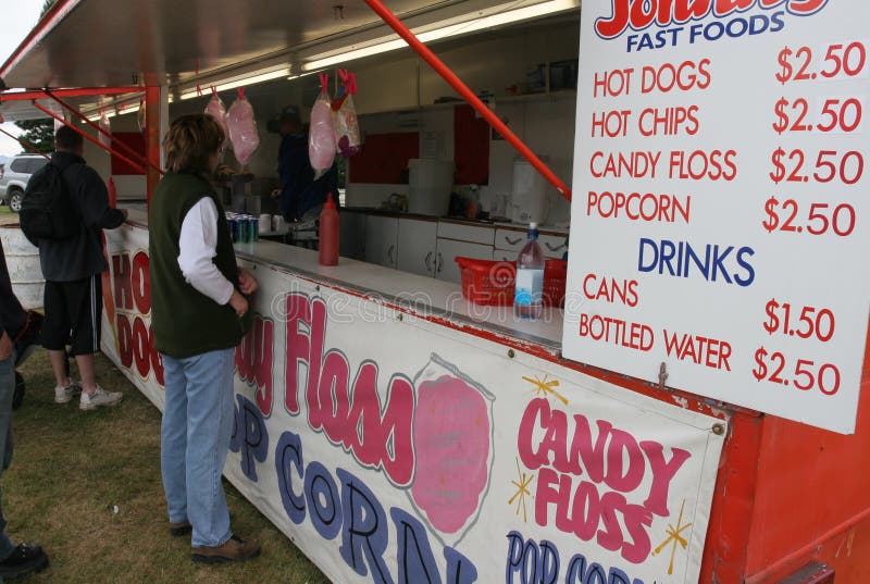 Fairground food stall stock photo. Image of list, fast - 1053884