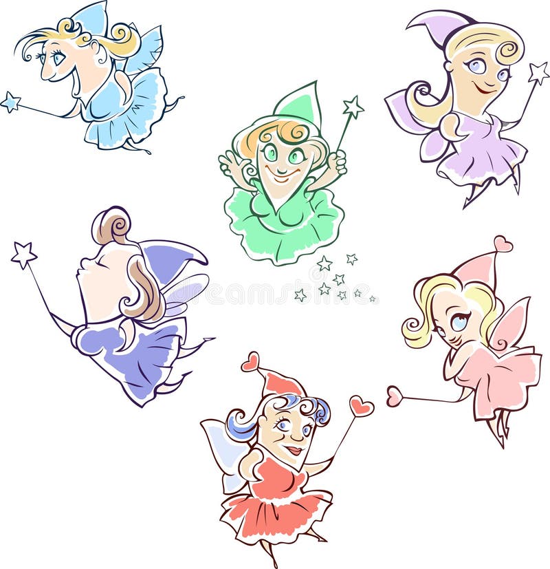 Cherry fairy stock vector. Illustration of lady, colorful - 23851344