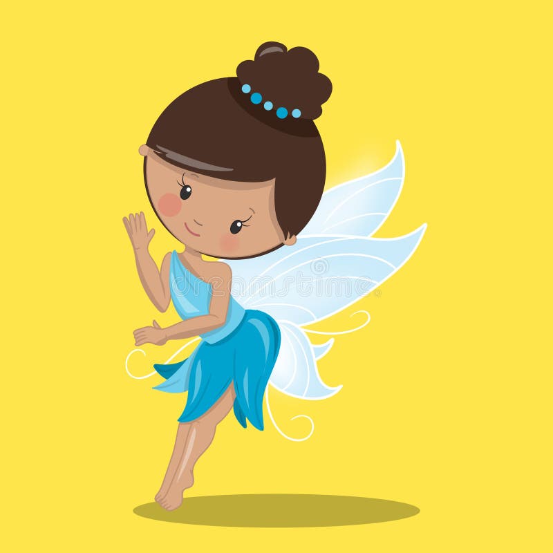 Fairies blue 02 stock vector. Illustration of cartoon - 198985855