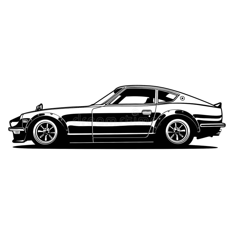 Fairlady 240Z Car Illustration Stock Illustration - Illustration of ...