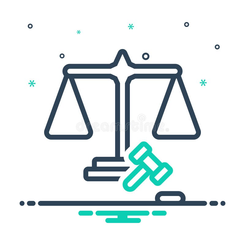 Mix Icon for Fairly, Adequately and Justly Stock Vector - Illustration ...