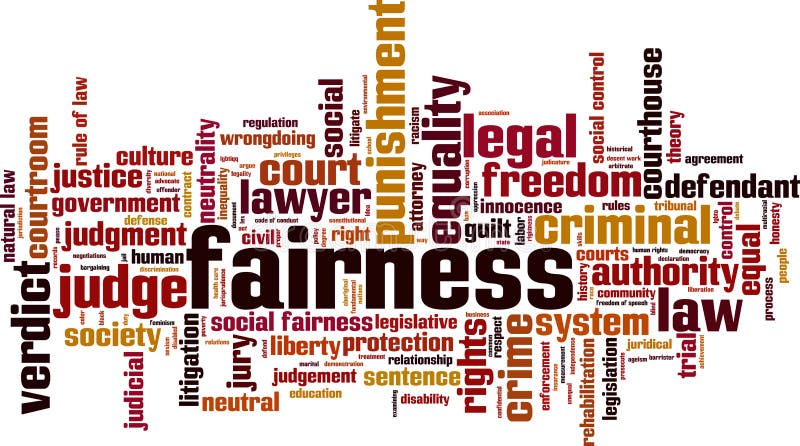 Fairness word cloud stock vector. Illustration of justice - 177816816