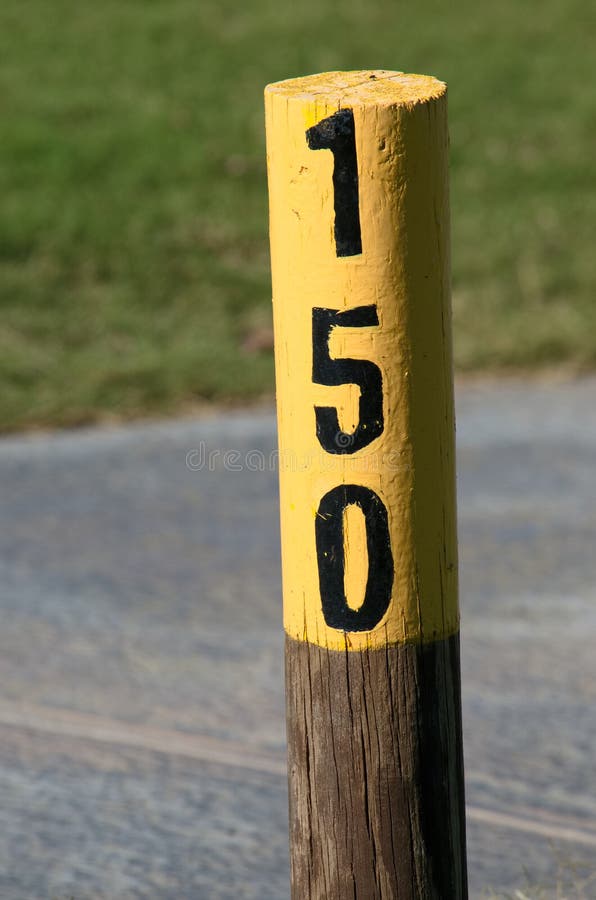 150 fairway marker stock photo. Image of meter, yard - 46017994