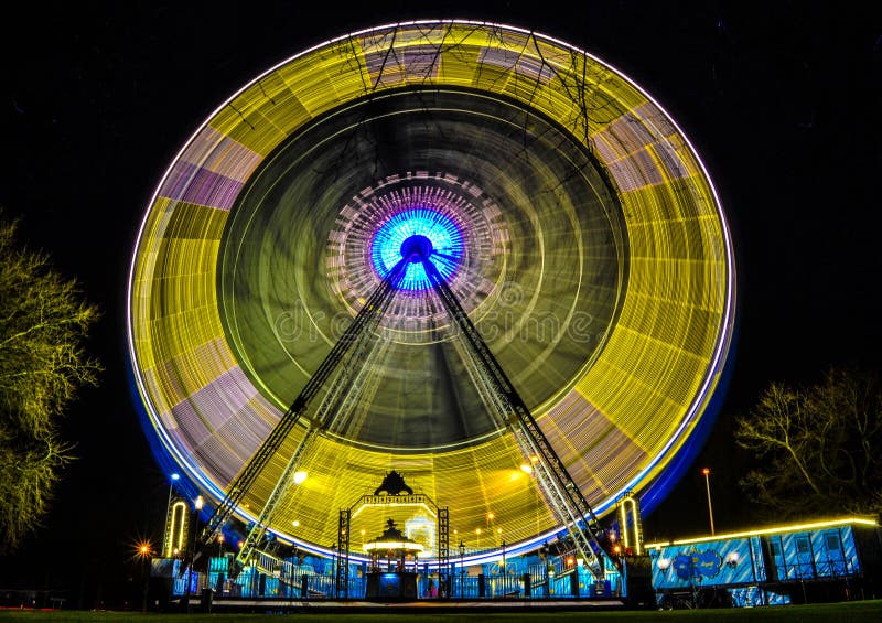 Fairwheel stock photo. Image of long, moving, bruges - 40617912