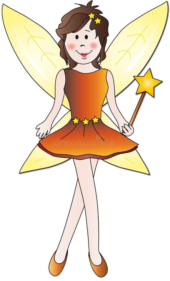 A funny fat fairy stock vector. Illustration of costume - 19414249