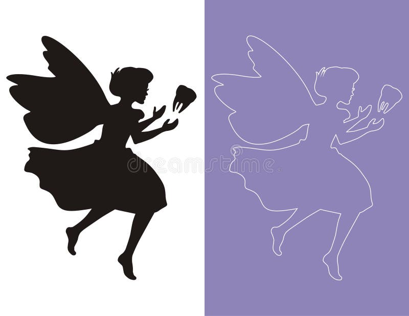 Tooth Fairy Silhouette Stock Illustrations – 293 Tooth Fairy Silhouette ...