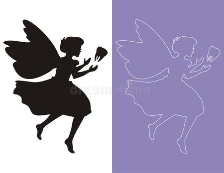 Tooth Fairy Silhouette Stock Illustrations – 293 Tooth Fairy Silhouette ...