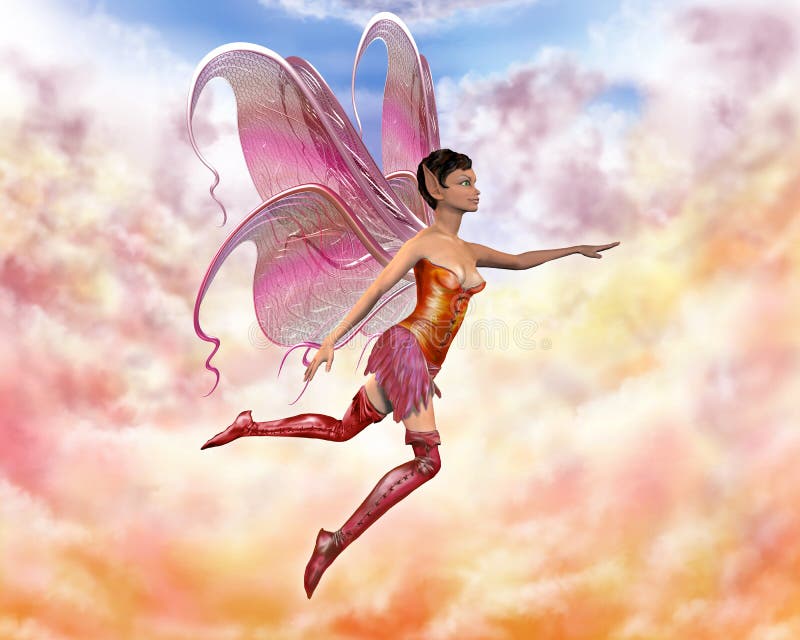 Fairy stock illustration. Illustration of flying, fairy - 7478729