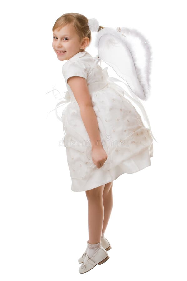Surprised angel stock photo. Image of religion, wings, daughters - 306414