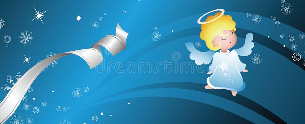 Fairy angel banner stock illustration. Illustration of certificate ...