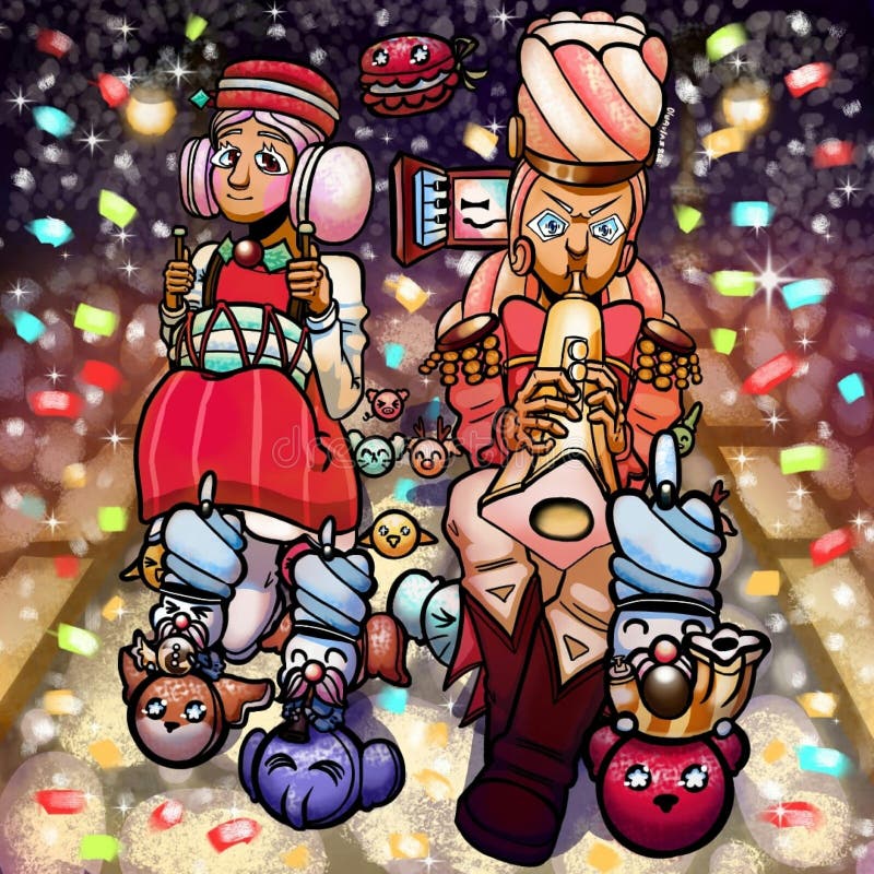 Fairy Tale Character Drawing Stock Illustration - Illustration of ...